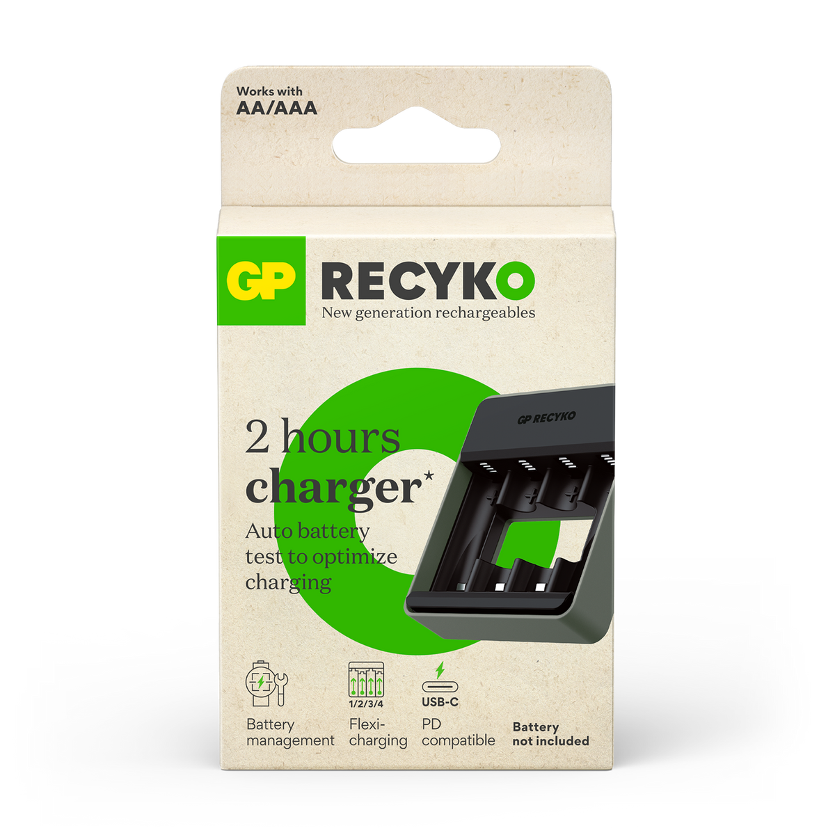 GP Recyko M453 (4槽/USB) 充電器 | GP超霸香港