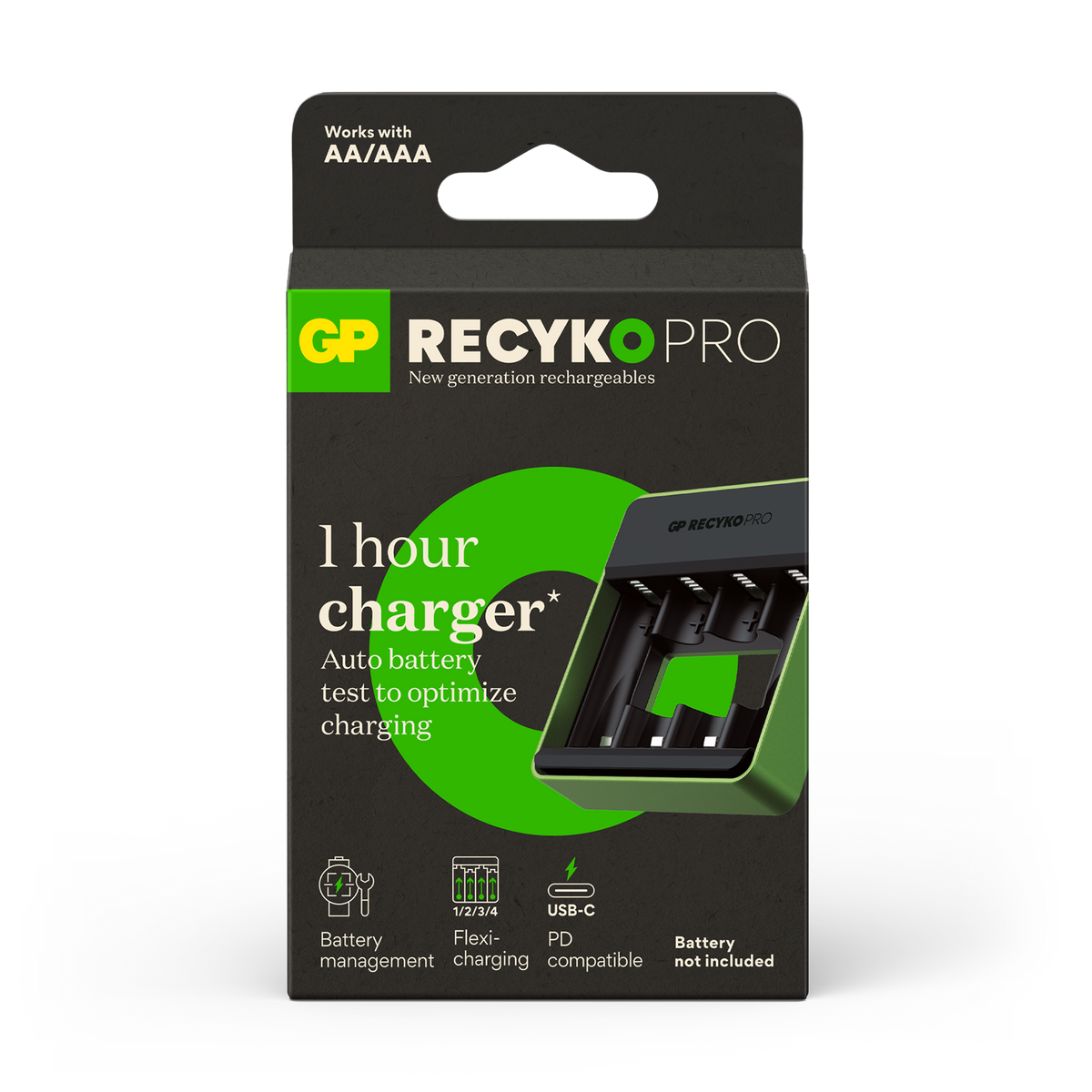 GP Recyko PRO P462 (4槽/USB) 充電器 | GP Batteries HK